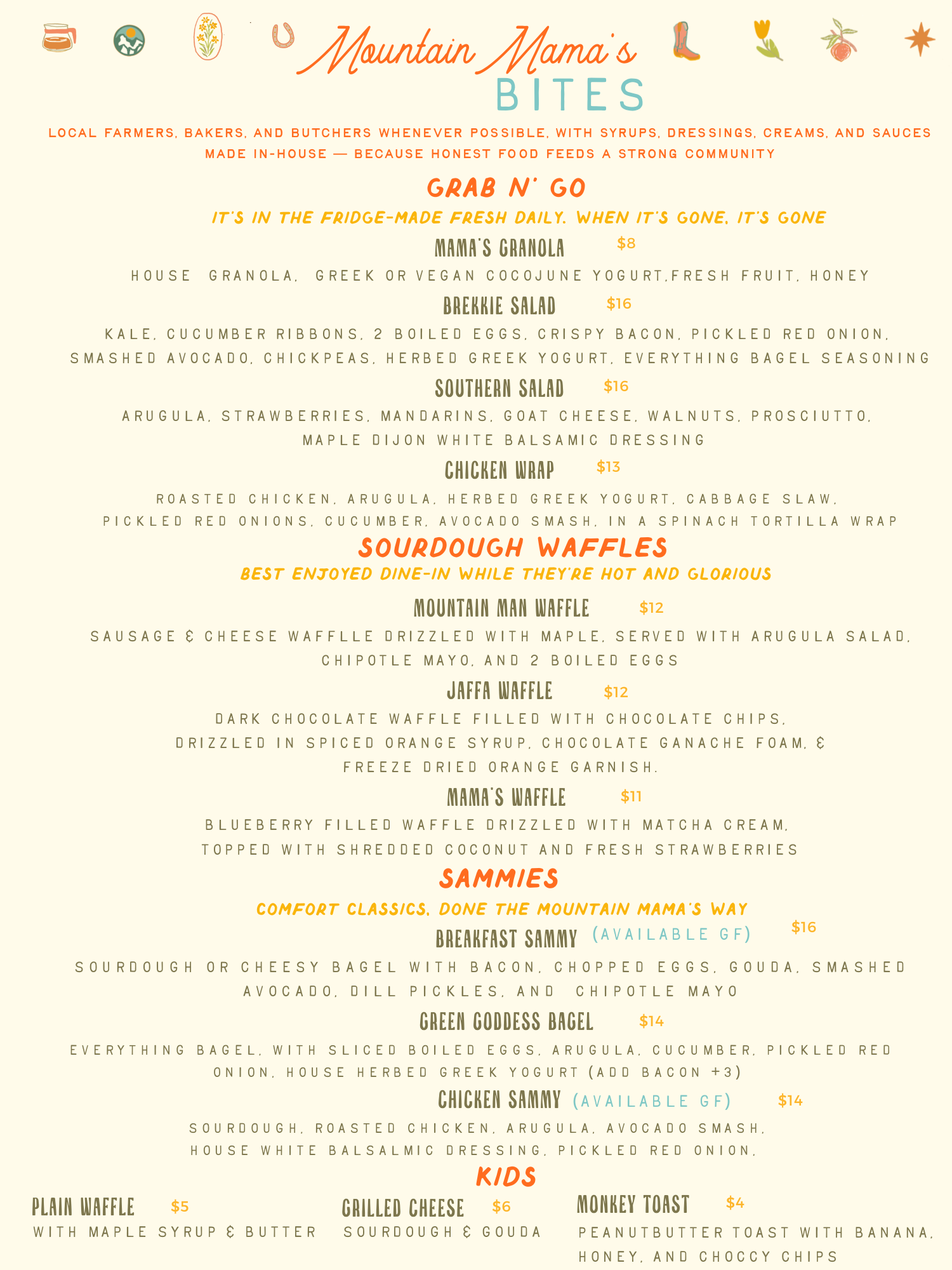 Some of our Super Secret Recipes