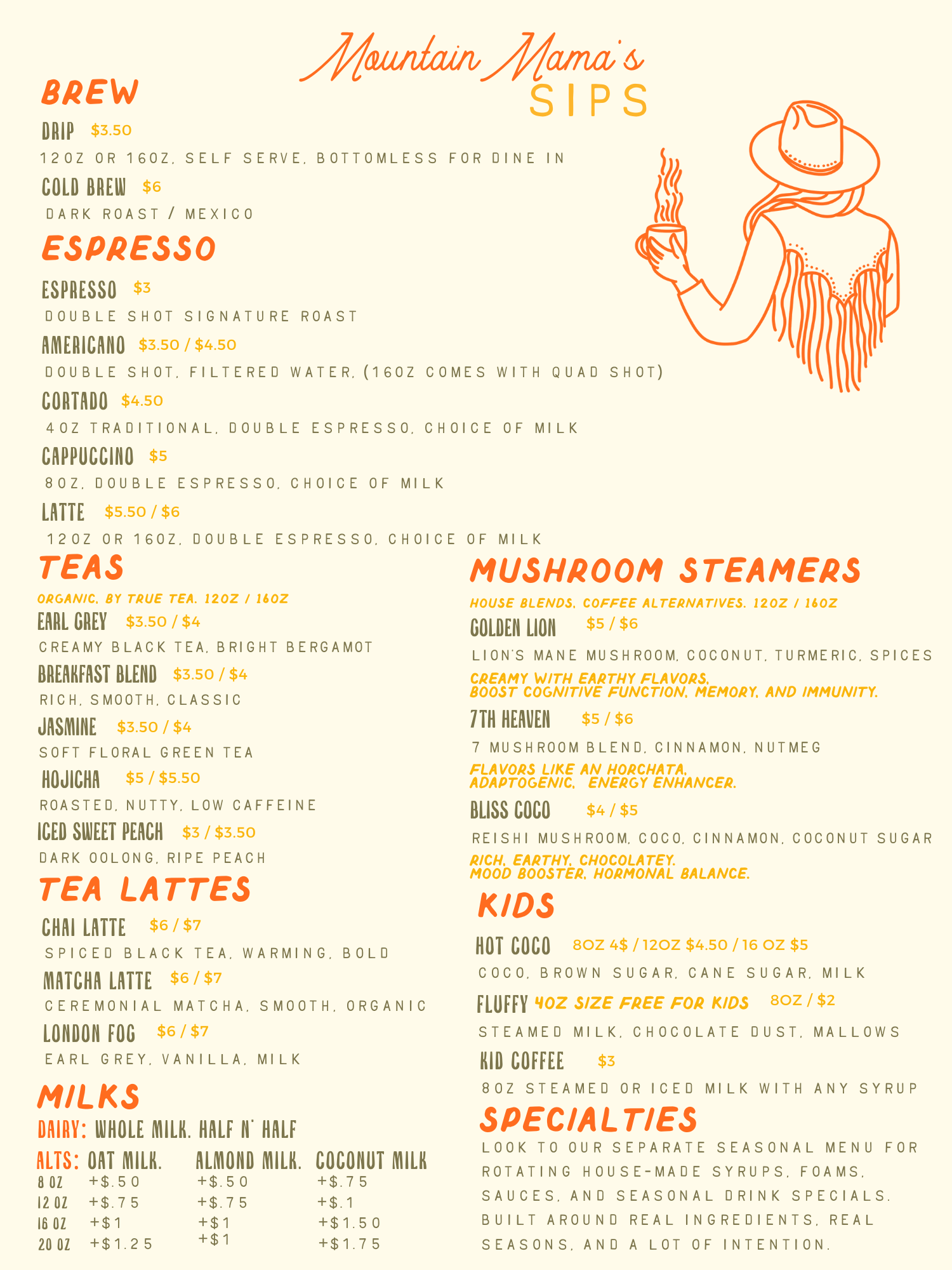 Some of our Super Secret Recipes